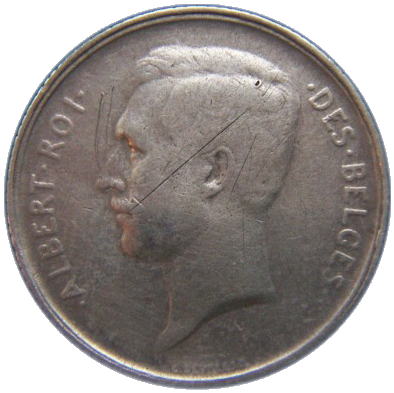 1 Franc Albert I - België - Munt Bureau